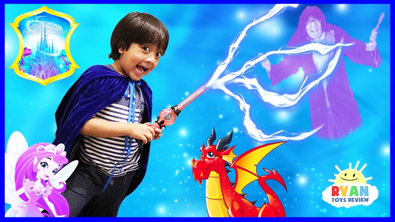 Ryan Saves Daddy With Magical Wand From Of Dragons, Fairies And Wizards ...