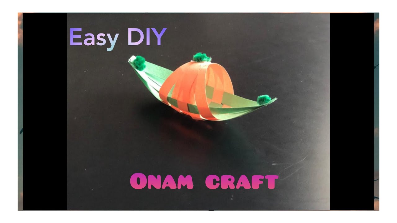 How To Make Paper Boat/onam Craft Ideas/kids Craft Ideas/Onam Special ...