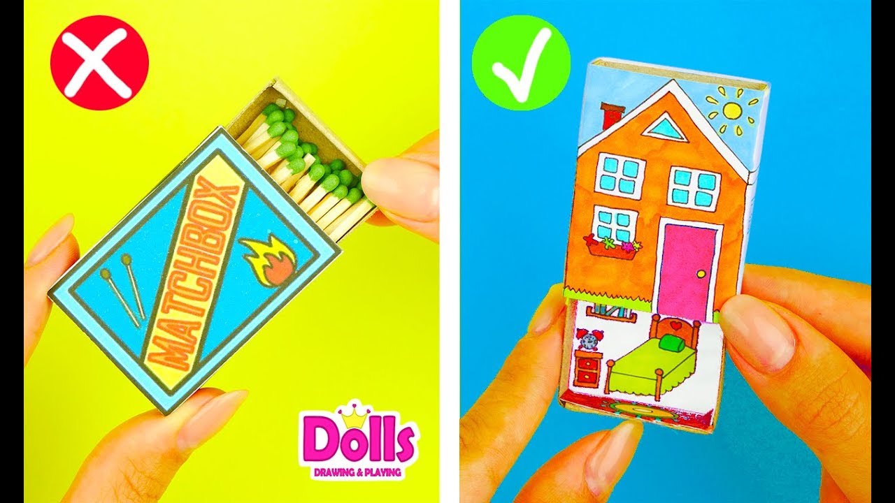 SIMPLE MATCHBOX CRAFTS IDEAS DIY HANDMADE TOYS FOR KIDS MEDICAL KIT ...