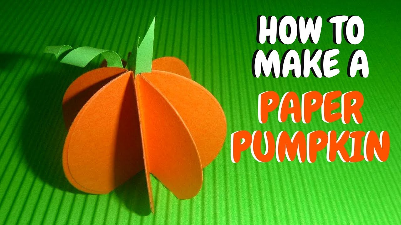 How To Make A Paper Pumpkin | Fall Crafts For Kids - UsParenting.com