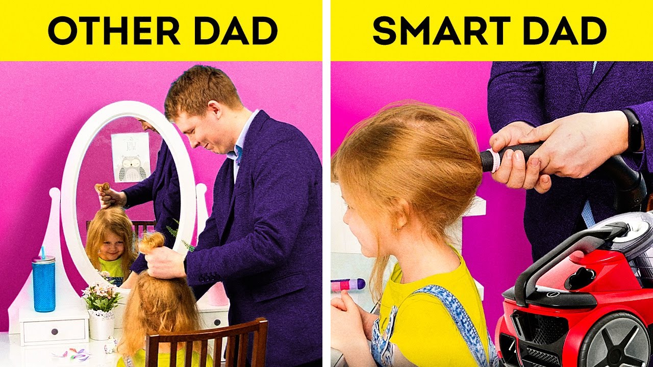 OTHER DAD Vs SMART DAD || It Works! Amazing Hacks That Every Parent ...