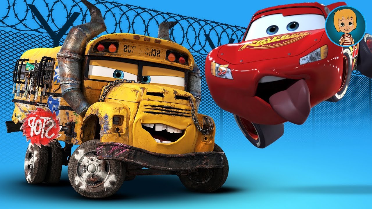 Lightning McQueen Car And Miss Fritter Derby Race Track (Gertit ...