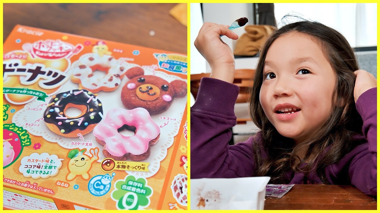 Kalina Makes DIY Donuts For Kids! 🍩 Japan Snack Review!!! - UsParenting.com