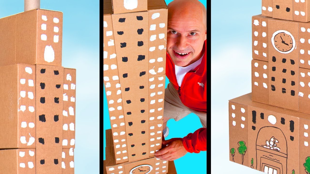 Cardboard Skyscraper - Craft Ideas With Boxes | DIY On Box Yourself ...