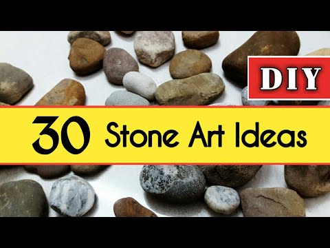 30 Easy Stone Art Ideas | DIY Stone Craft Ideas | DIY Rock Painting ...