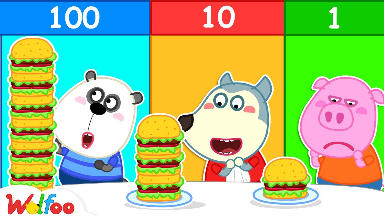 100 Layers Food Challenge - Wolfoo Learns Good Manners For Kids When ...