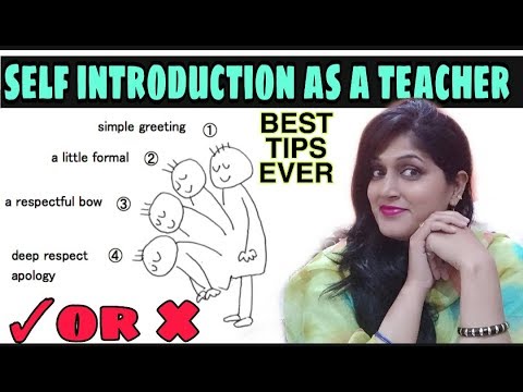 How To Introduce Yourself As A Teacher || Tips For Freshers Teachers ...