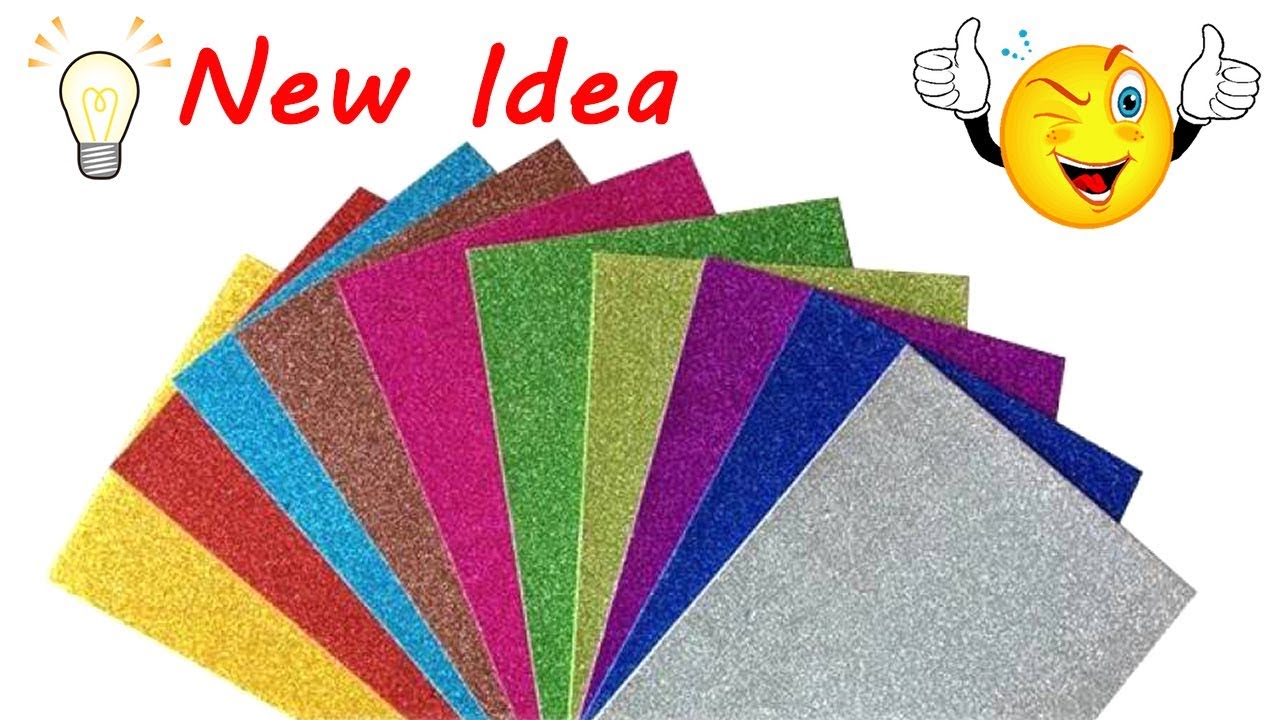 Glitter Paper New Idea 💡 DIY Glitter Craft Ideas 🏠 Best Home Decoration ...