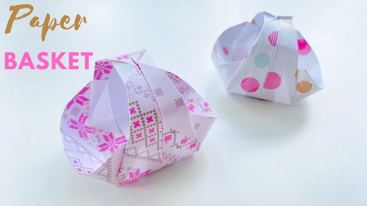 DIY MINI PAPER BASKET | Origami Basket DIY | Paper Craft | Easy Kids ...